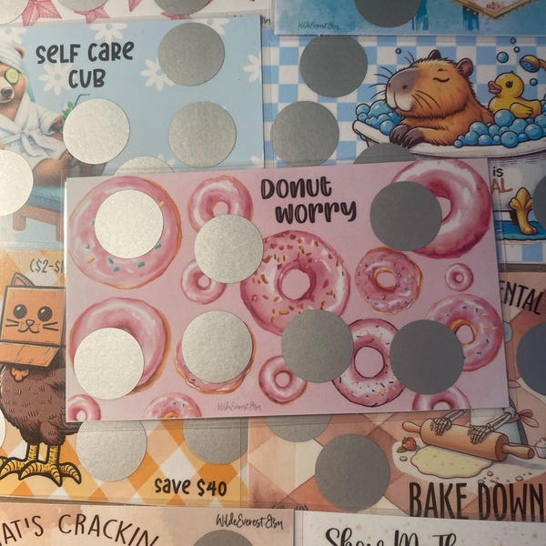 Donut Worry about It Savings-scratch and Save Challenge Low Income ...