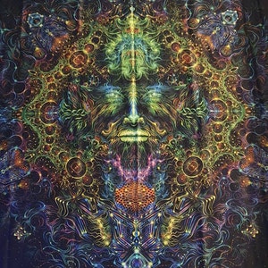 Psy Backdrop shiva Contemporary UV Blacklight - Etsy