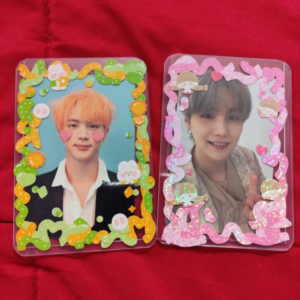DECORATED Toploaders | Kpop | Deco | Holographic | Premade - Etsy