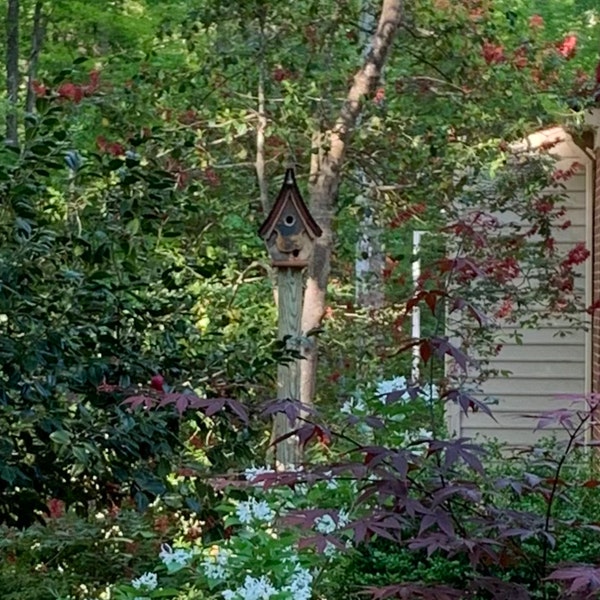 Artistic Birdfeeder, Barnwood. Outdoor, Pine. Functional Wedding Gift ...