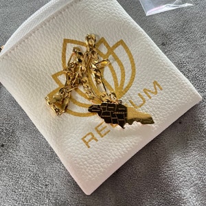 Beautiful Iraq Map Contour Pendant With Small Heart Charm Necklace ...