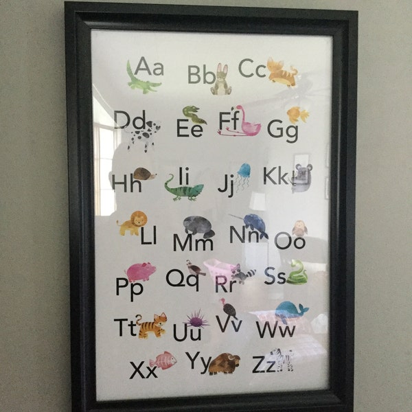 Watercolor Animals A-Z Clipart - Animal Alphabet Clipart - Instant ...