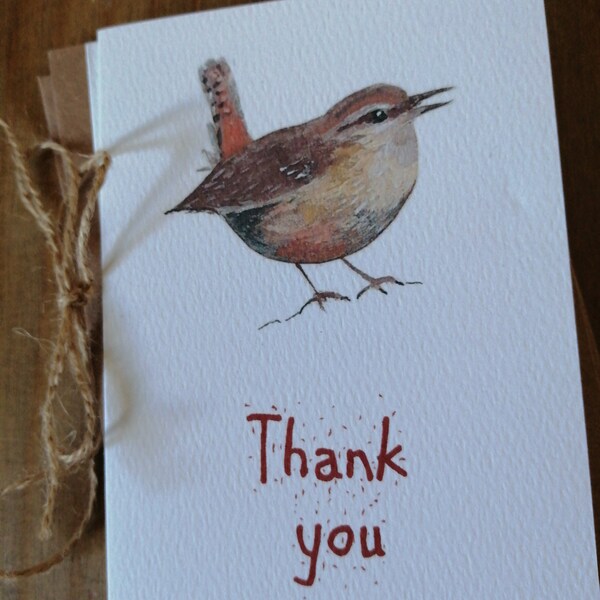 Thank You Cards. Robin or Wren Cards. British Bird. Bird Card ...
