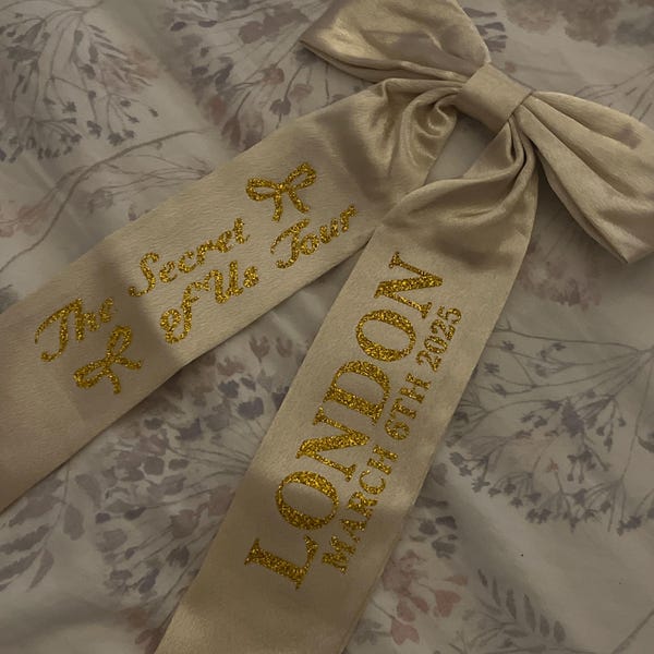 GRACIE ABRAMS *bow Design* Inspired Tour Bow FASTSHIPPING Bff Birthday ...