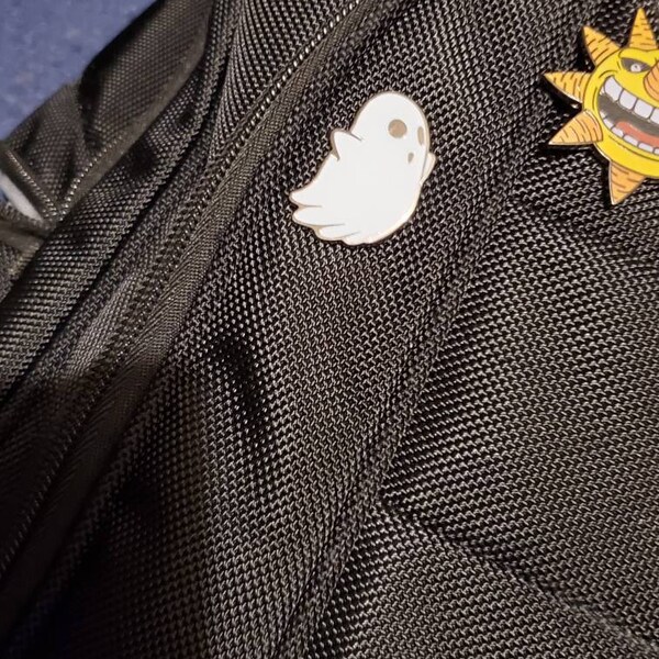 Ghost Enamel Pin Glow in the Dark - Etsy