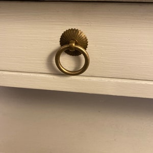 Drop Ring Knobs Drawer Knobs Pulls Antique Brass Dresser Knobs Pulls Rings Handles Kitchen ...