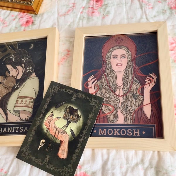 DEVANA A5 Art Print | Slavic Goddess | Folklore | Pagan Art | Dziewanna ...