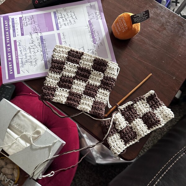 Retro Checker Cloth Crochet Pattern X Summer Crochet X Crochet ...