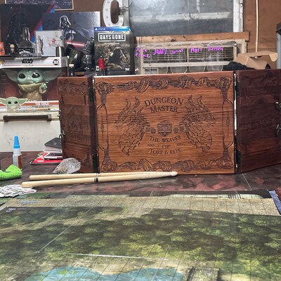 Custom Dungeon Master Screen Wooden RPG Screen Gift Table Top Games ...