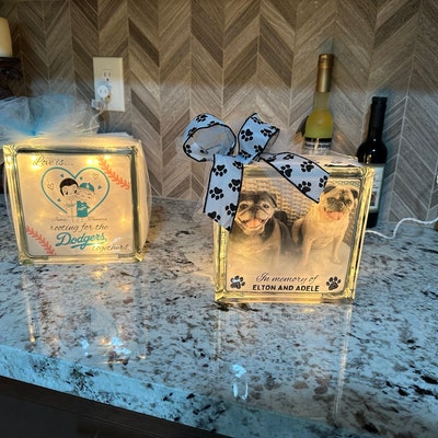 Scarecrow Glass Block, Fall / Autumn Decor, Thanksgiving and Halloween ...