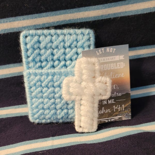Pocket Cross, Plastic Canvas Pocket Cross, Religious Gift, Missionary ...