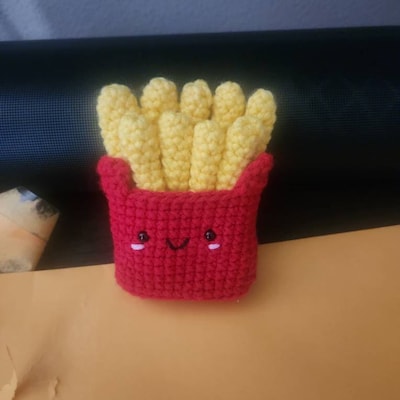 French Fries Crochet Pattern PATTERN ONLY PDF Download Amigurumi ...
