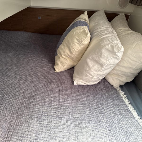 Oversize King Muslin Bed Spread, Muslin Bed Coverlet Queen, Gauze Bed ...