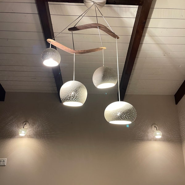 CLAYLIGHT BOOMERANG XL Sculptural Ceramic Chandelier | Modern Four ...