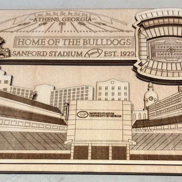 Laser Cut SVG Digital Cut File ALL Football Stadium Files 36 Stadium ...