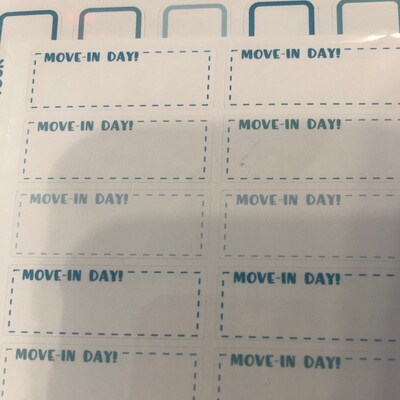 Dash Outline Label Planner Stickers Quarter Sized Stickers Lots of ...