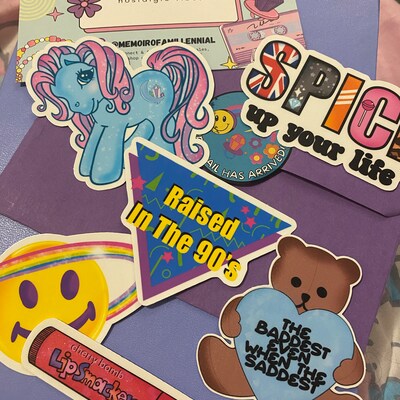 Raised in the 90's Sticker, 90s Aesthetic, 90s Stickers, 90s Nostalgia ...