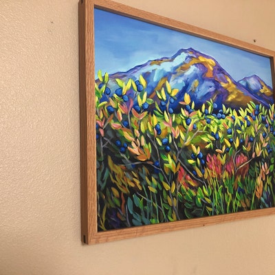 Handmade Wood Gallery Frame. Solid Wood Frame for Poster Artwork. 18x24 ...