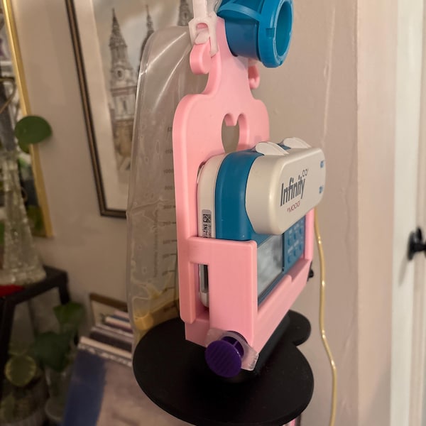 G-tube Feeding Pump Caddy | Infinity Pump Stand and Hanger| No Bolts or ...