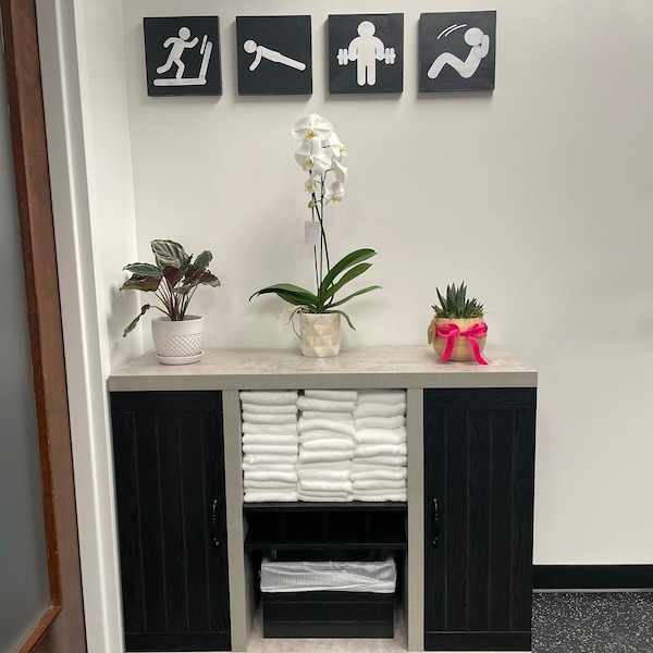 Workout Decor Set|gym Decor|workout Room Decor|home Gym Decor|weight ...