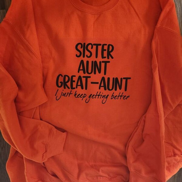 Sister Aunt Great Aunt Svg, Sister Svg, Aunt Svg, Pregnancy ...