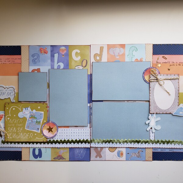 Stay Fierce, Girl Themed DIY 2 Page Scrapbooking Layout Kit, DIY Family Craft Kit, Family Home ...