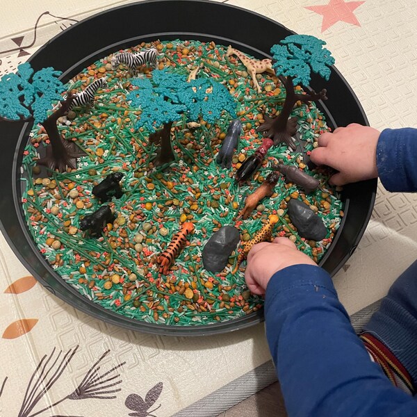 Digger Set Building Site Play Tray Sensory Digger Kit Building Site ...