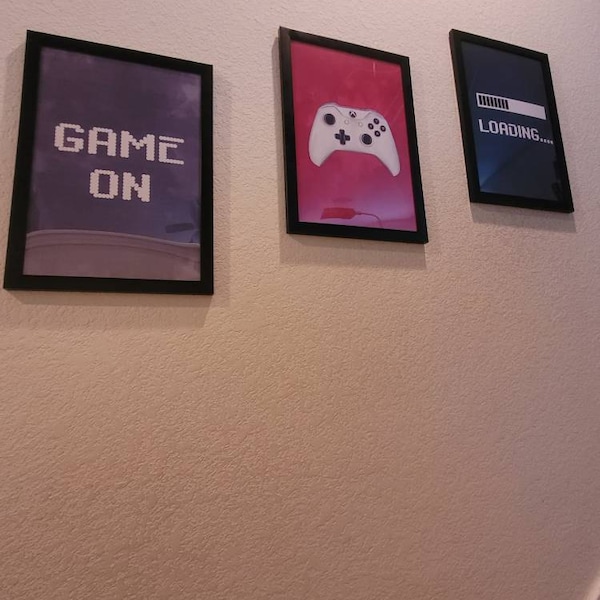 Gaming Decor, Gaming Wall Art Set of 3, Gaming Prints Set, Video Game ...
