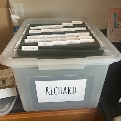 Printable Home Labels Instant Download Household File Box Labels Family ...