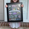 Chalkboard Back to School Sign, First Day or Last Day, Editable and ...