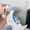 6ft Over the Moon and Clouds Template Backdrop Decorations With Stand ...