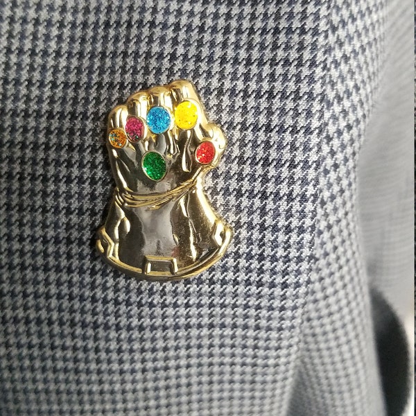 INFINITY GAUNTLET 3D Gold Metallic Enamel Pin - Etsy