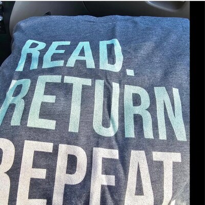 Reading Shirt, Read Return Repeat Shirts, Library Shirt, Bookworm Book ...