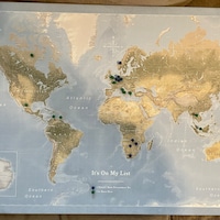 Paint Your Own Mini World Map Coloring Map DIY Blank Map Wall Art Push ...