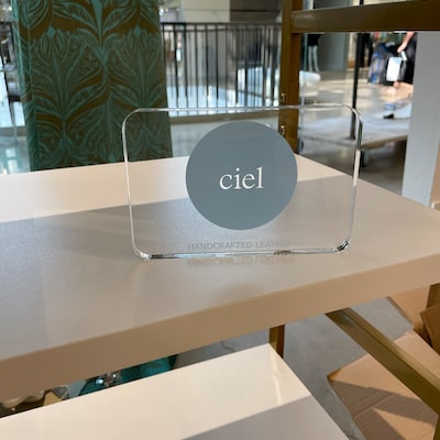 Custom Acrylic Business Logo Sign, Personalized Company Logo Stand ...