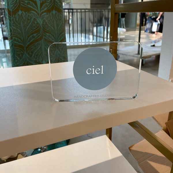 Custom Acrylic Business Logo Sign, Personalized Company Logo Stand ...