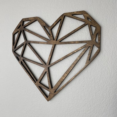 Heart Sign, Wood Heart Sign, Love Decor, Love Wall Art, Bedroom Sign ...