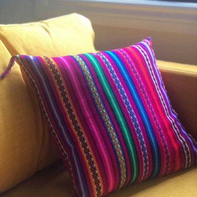 Peruvian Pillow Cover, Peruvian Cushion, Southwestern Cushion, Peru ...