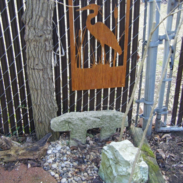 Great Blue Heron Metal Wall Art | Metal Privacy Screens | Large Metal ...