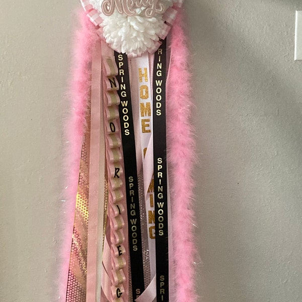 Name for Homecoming Mum - Glitter Decal - Cut Out - Etsy