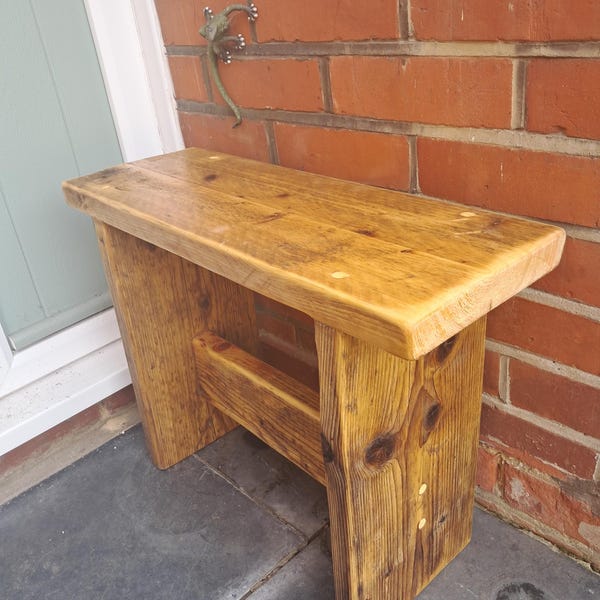 Rustic Bench Seat - Etsy UK