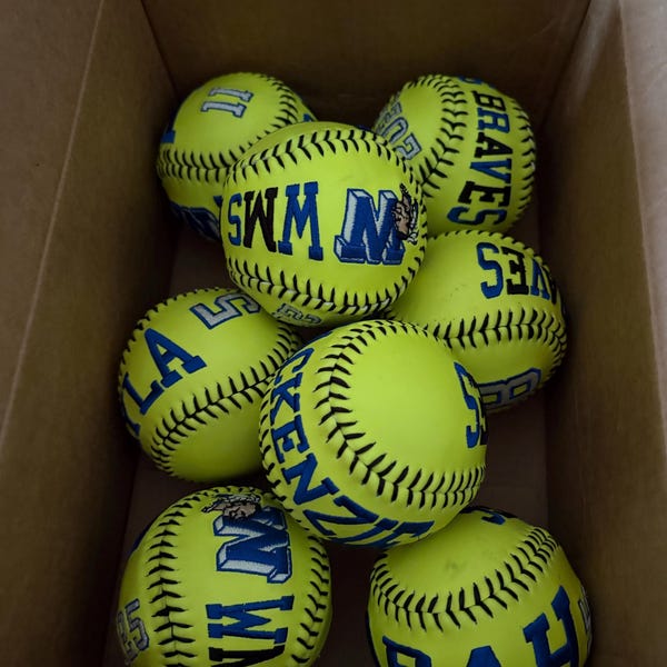 Softball Bag Tag, Softball Name Tag, Gift for Softball Player ...