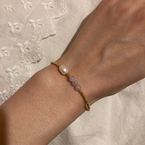 Red String Bracelet, Gold and Red Seed Bead Bracelet, Minimalist Thin ...