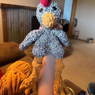 Big Little Chickie Knotted Lovey Crochet Chicken PATTERN - Etsy