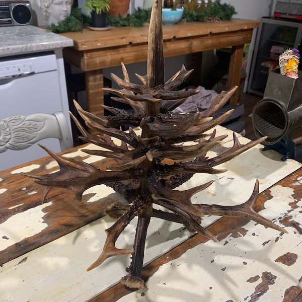 Real Moose Antler Ball Chandelier - Etsy