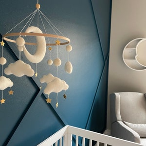 Neutral Baby Mobile Starry Night Baby Mobile Baby Crib - Etsy
