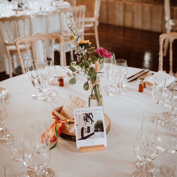 Wedding Photo Table Numbers & A1 Table Plan Bundle, Menu, Event Table ...