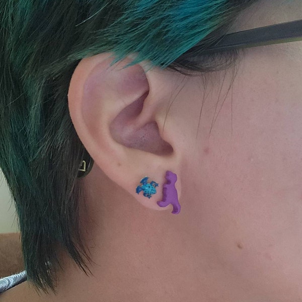 16G Tiny Frog Internally Threaded Cartilage Stud/daith Studs/tragus ...