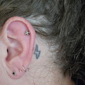 16g Teardrop Medusa Ring Lippy Loop Labret Surgical Steel Lip Ring ...