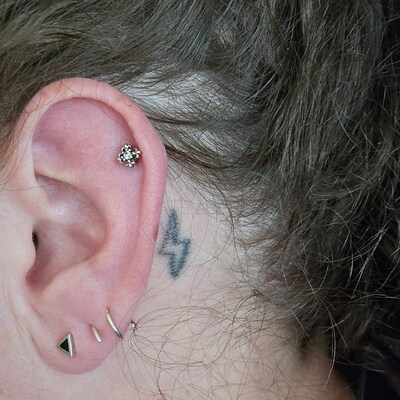 16g Teardrop Medusa Ring Lippy Loop Labret Surgical Steel Lip Ring ...